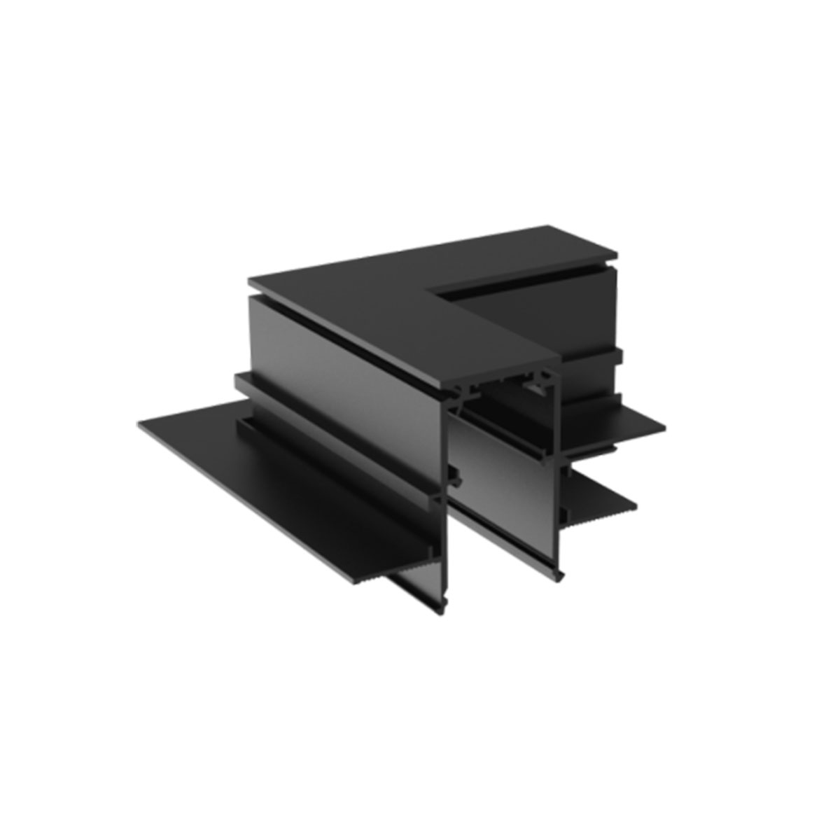 L-shaped Splicing for Trimless Recessed Track