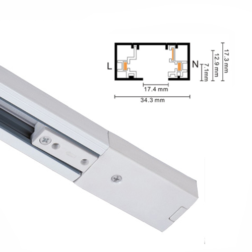 3 WIRE Track 2Meter White